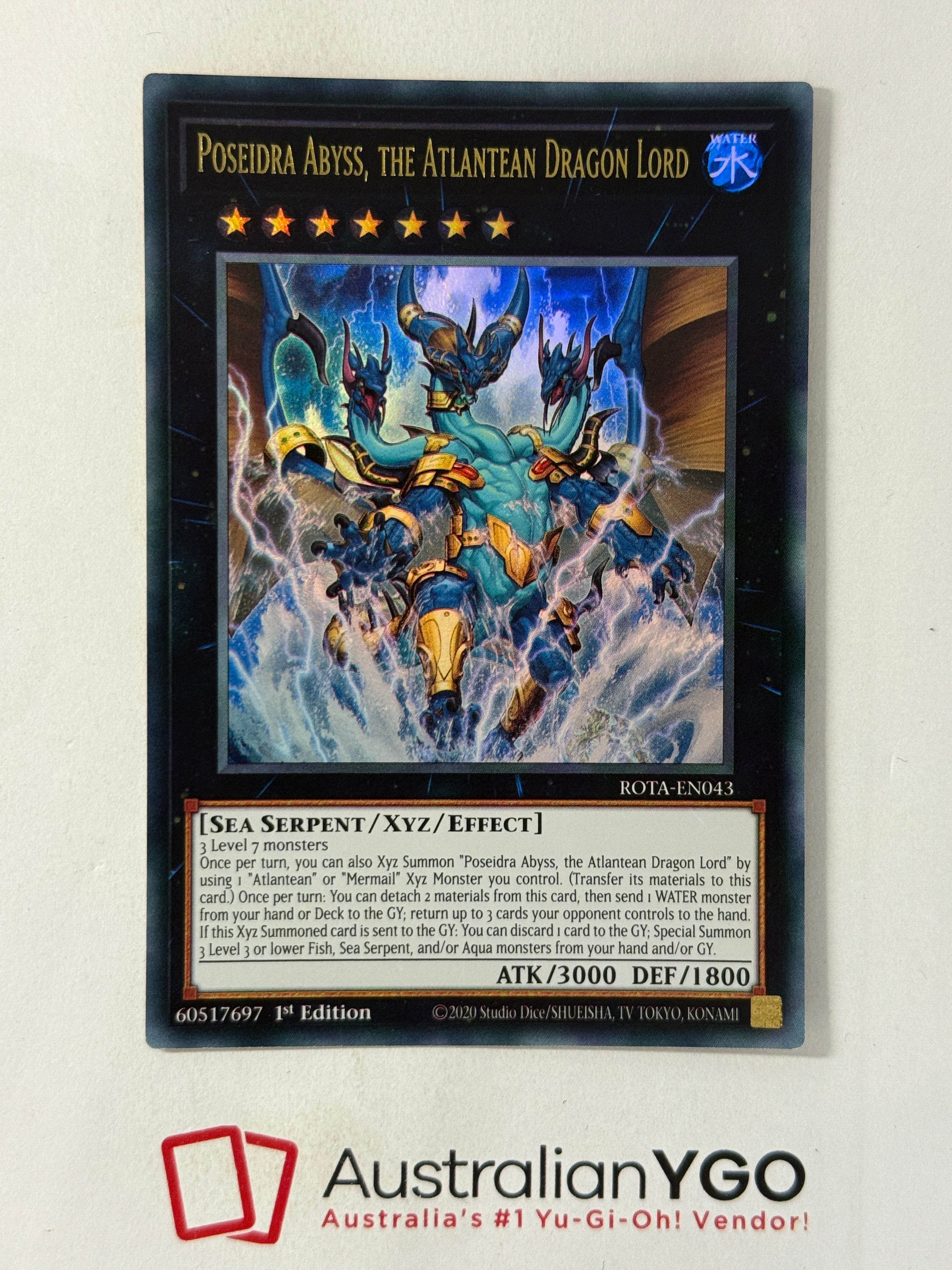 POSEIDRA ABYSS, THE ATLANTEAN DRAGON LORD ROTA-EN043 – Aus Ygo