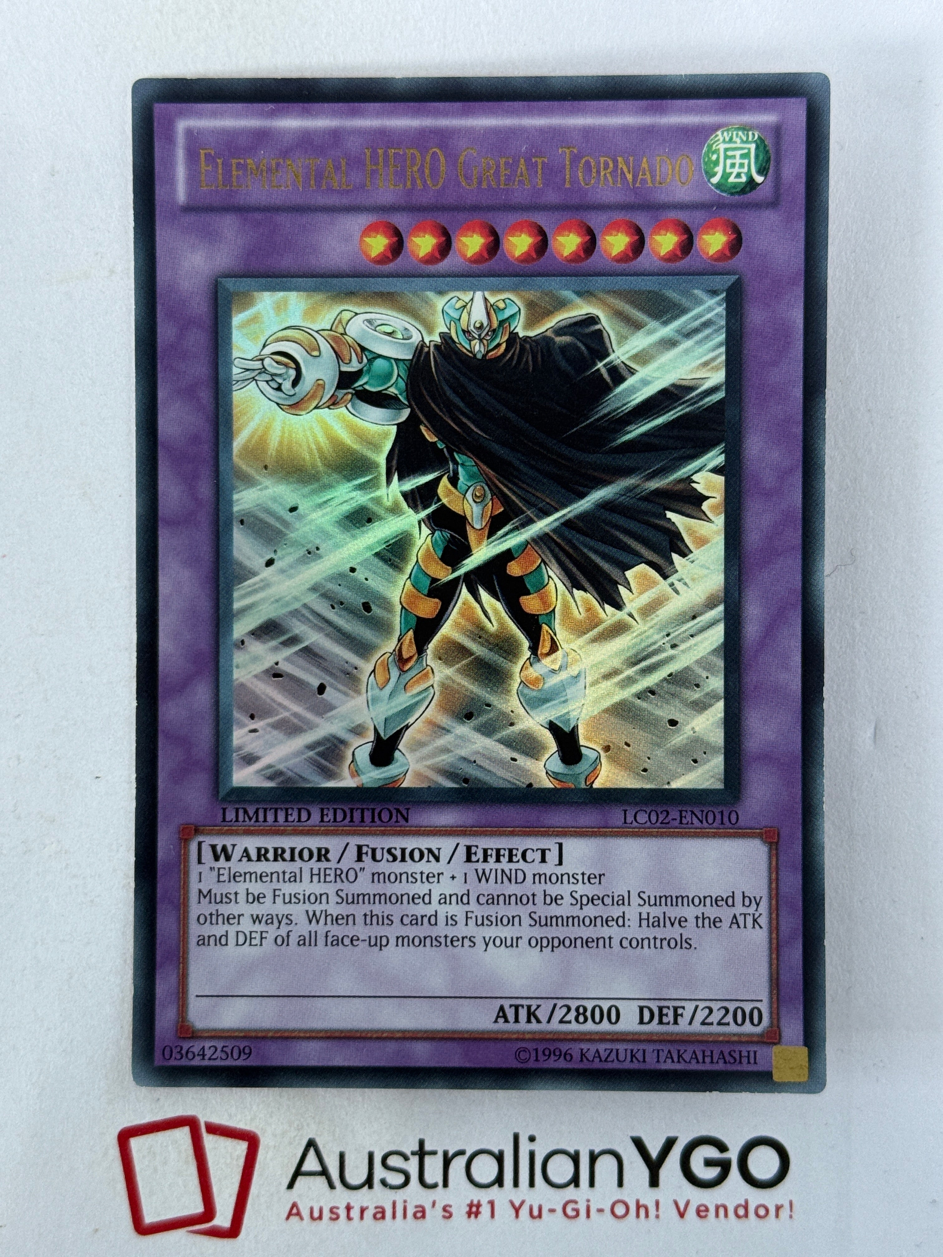 ELEMENTAL HERO GREAT TORNADO LCO2-EN010 – Aus Ygo