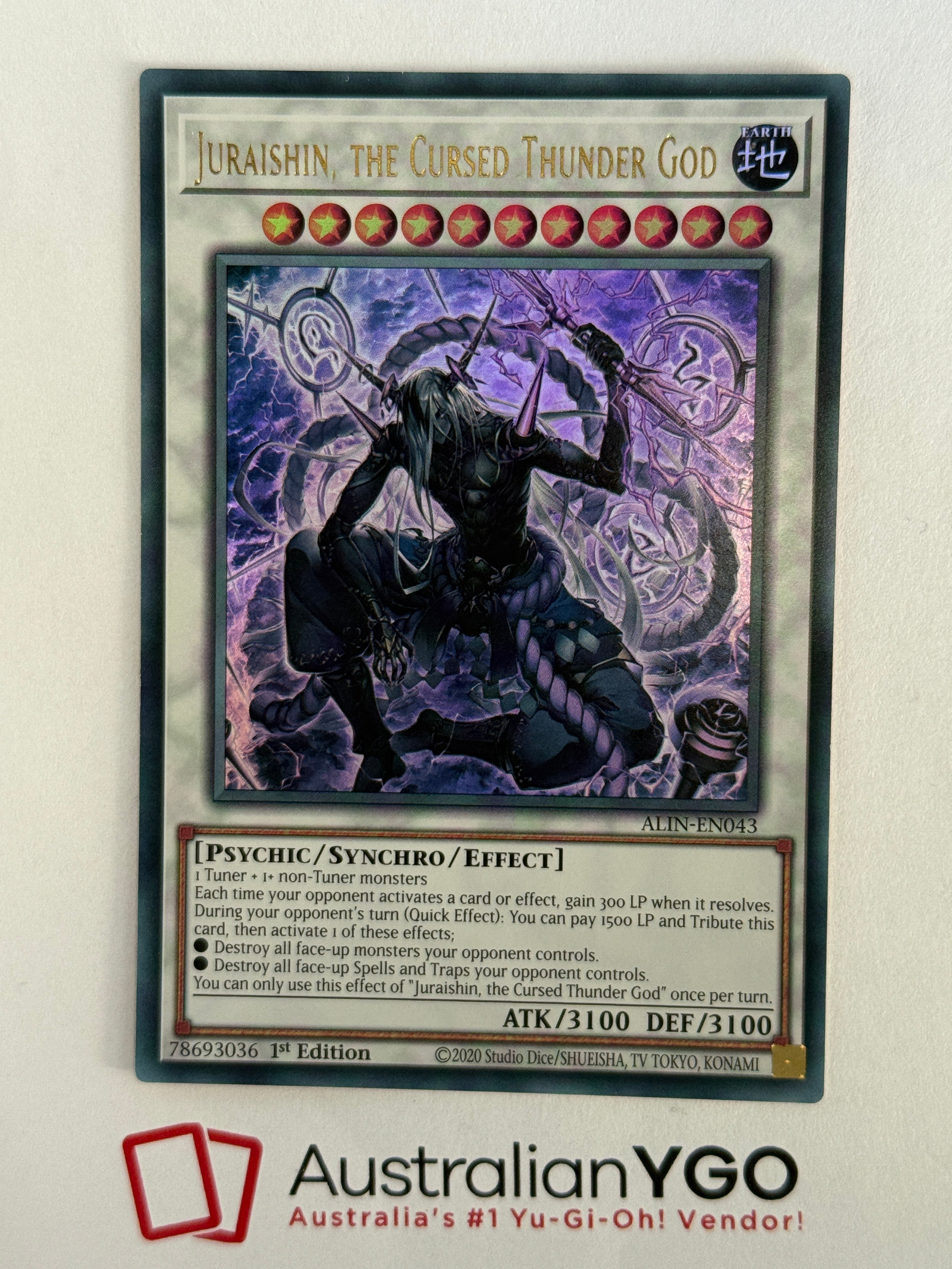 JURAISHIN, THE CURSED THUNDER GOD ALIN-ENO43 – Aus Ygo