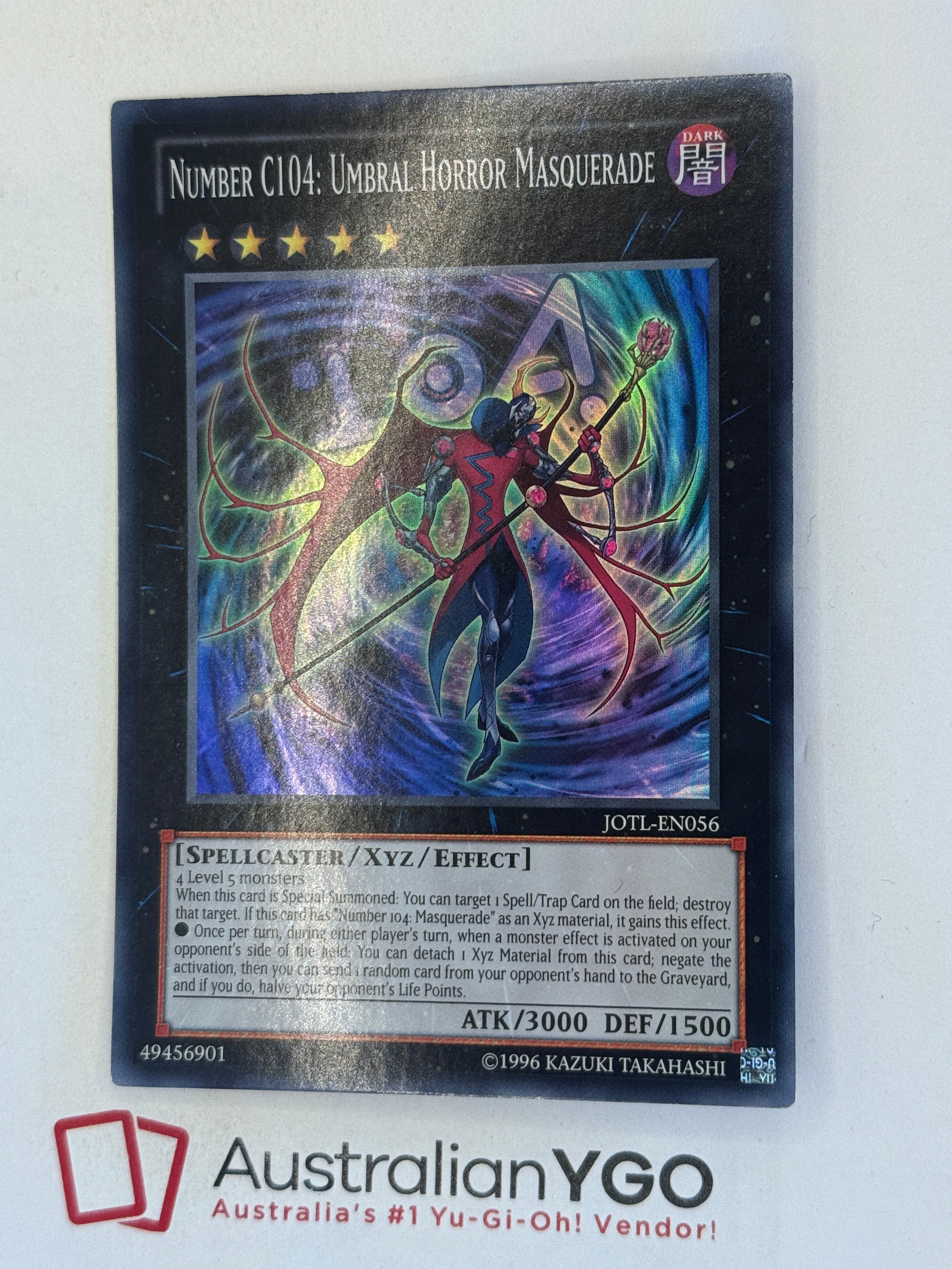 NUMBER C104: UMBRAL HORROR MASQUERADE JOTL-EN056 – Aus Ygo
