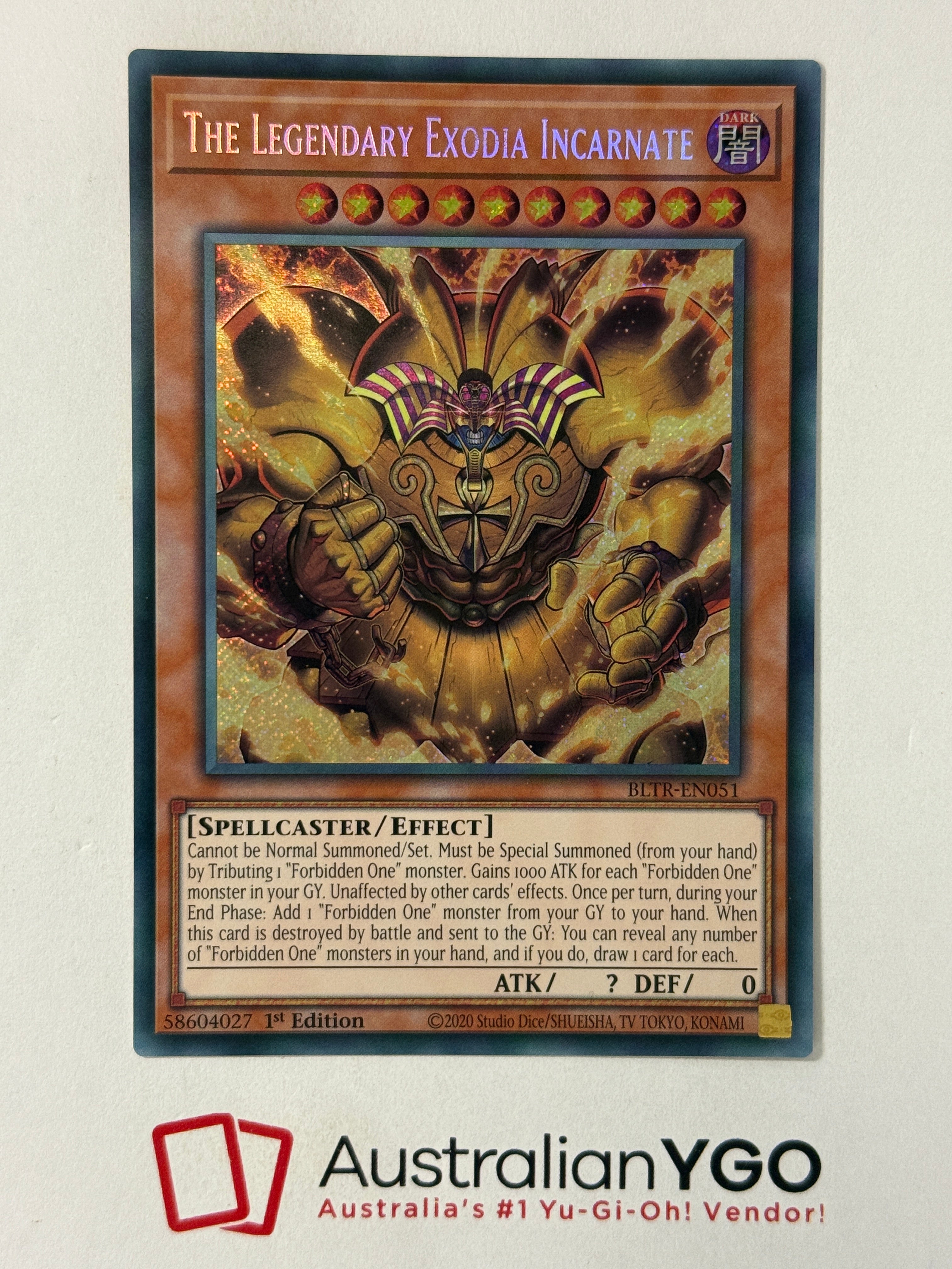 THE LEGENDARY EXODIA INCARNATE BLTR-EN051 – Aus Ygo