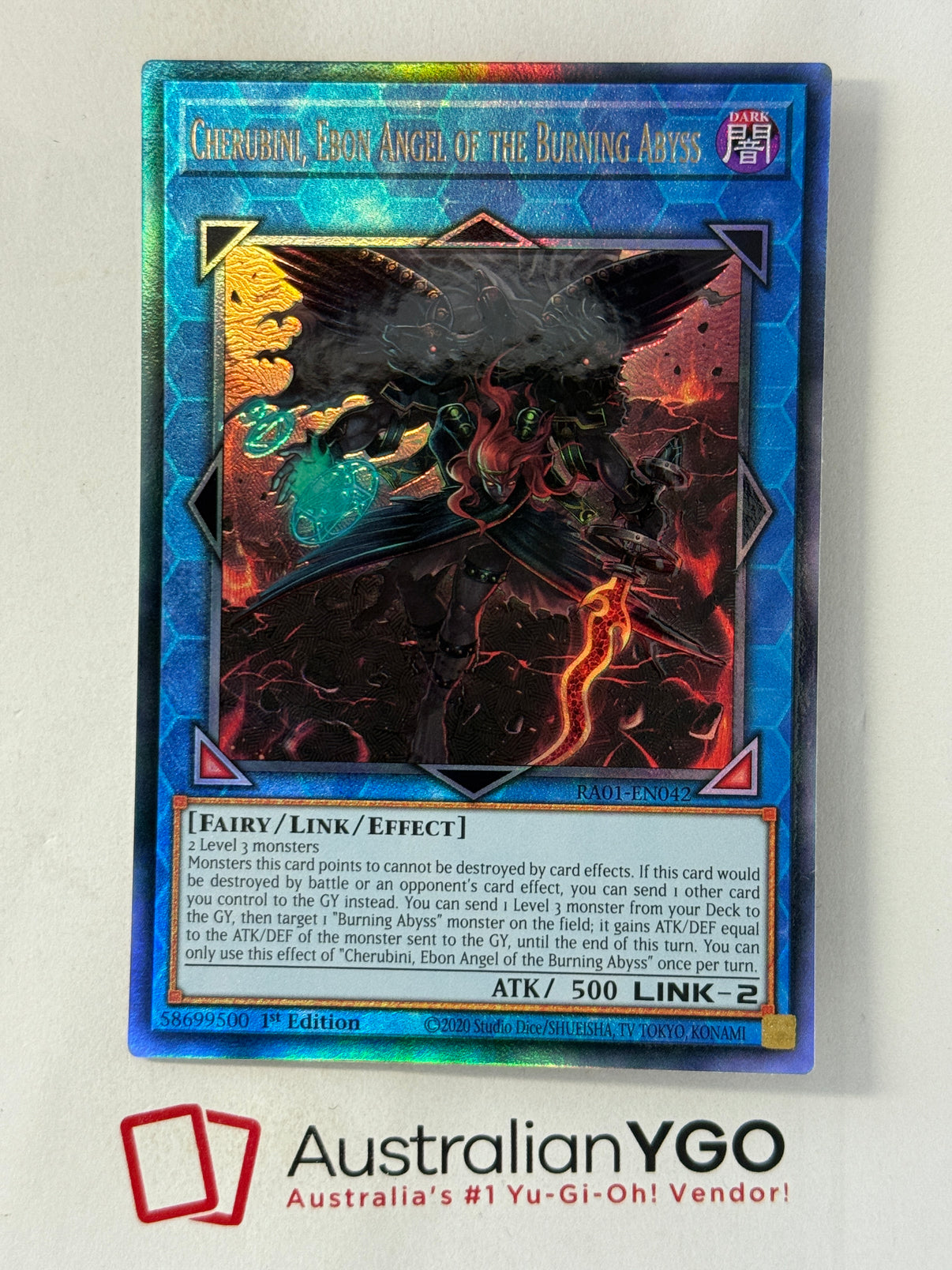 Cherubini, Ebon Angel of the Burning Abyss RA01-EN042 (PUR) – Aus Ygo