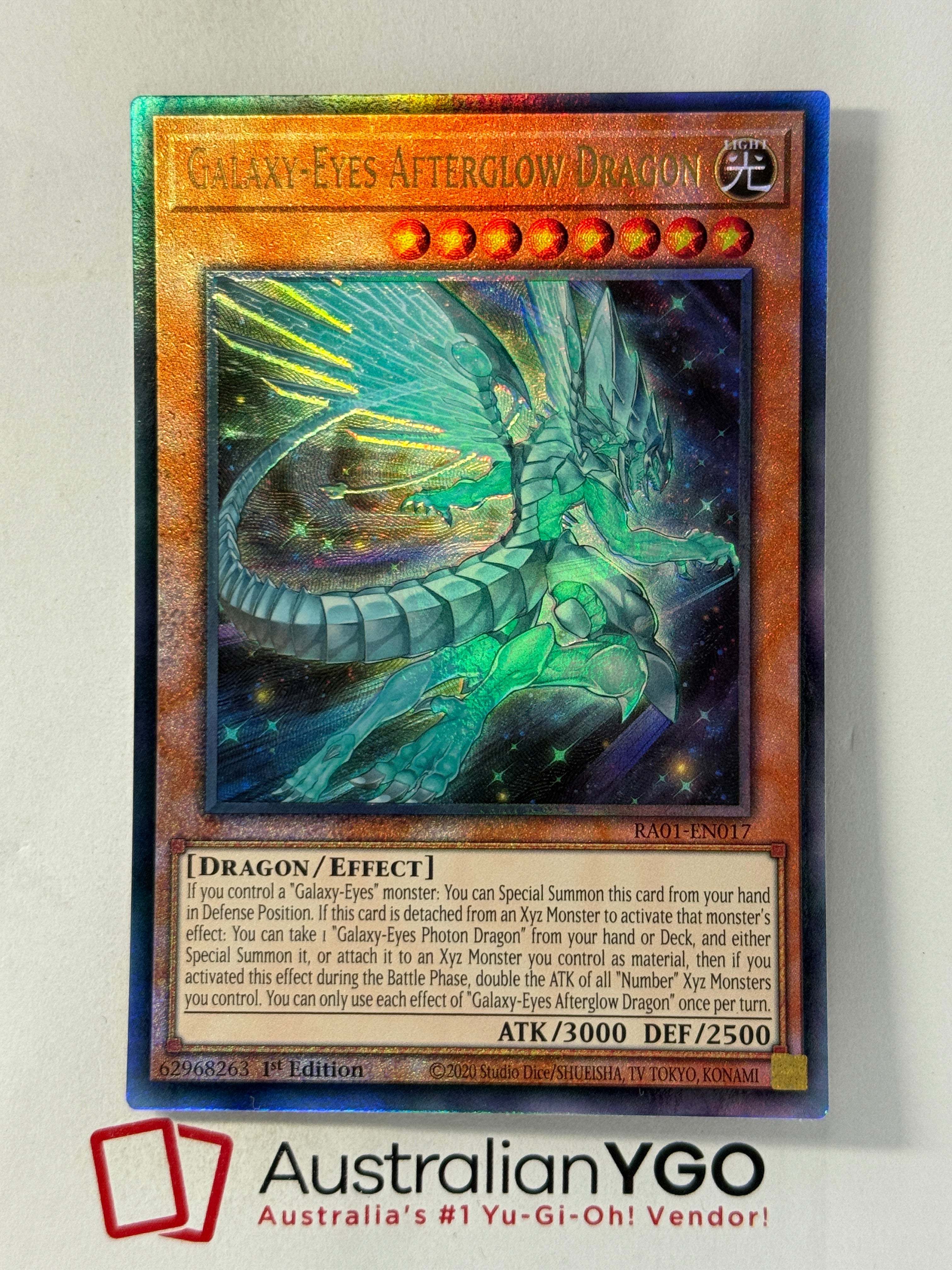 GALAXY-EYES AFTERGLOW DRAGON RA01-EN017 (PUR) – Aus Ygo