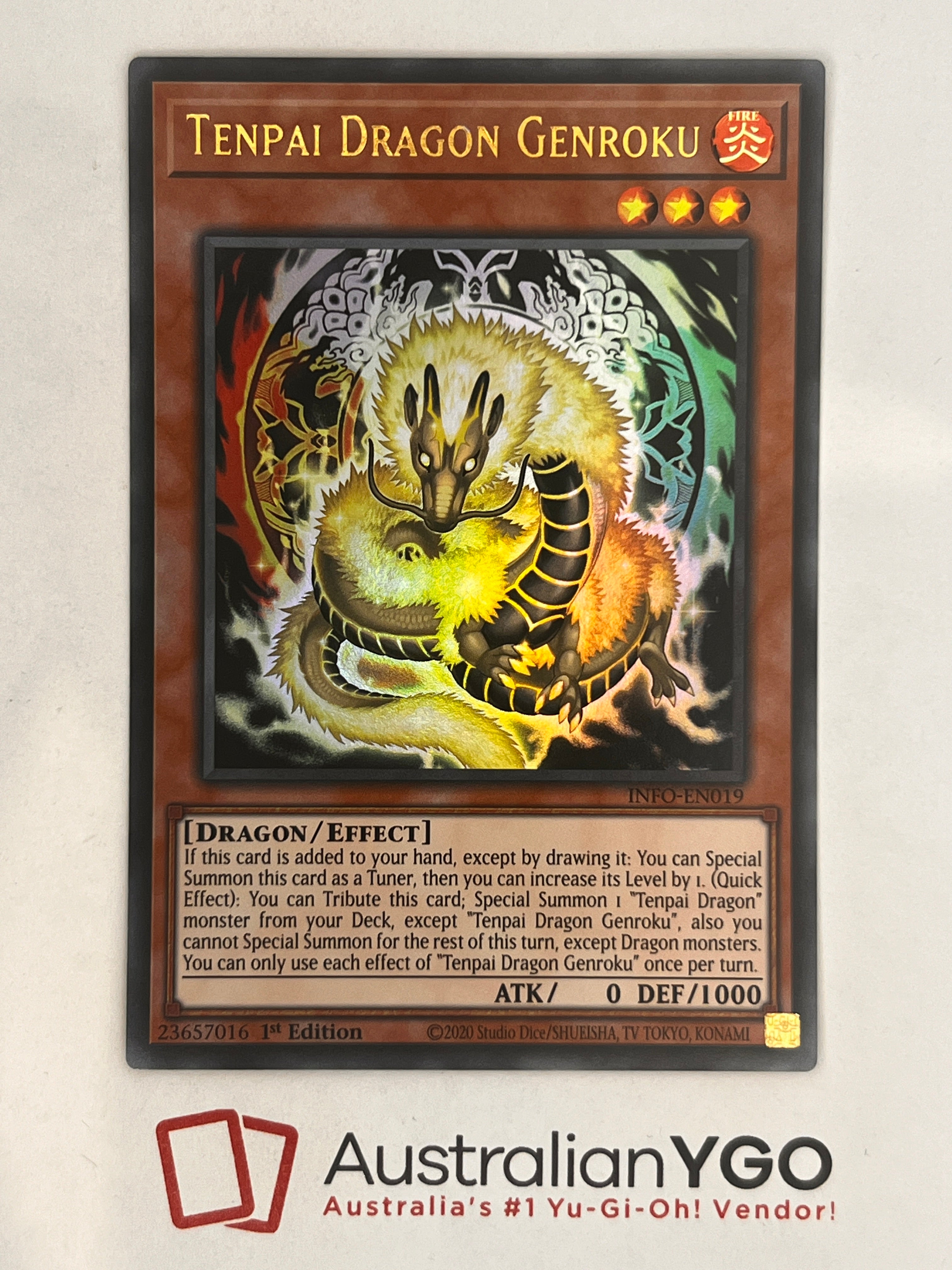 TENPAI DRAGON GENROKU INFO-EN019 – Aus Ygo