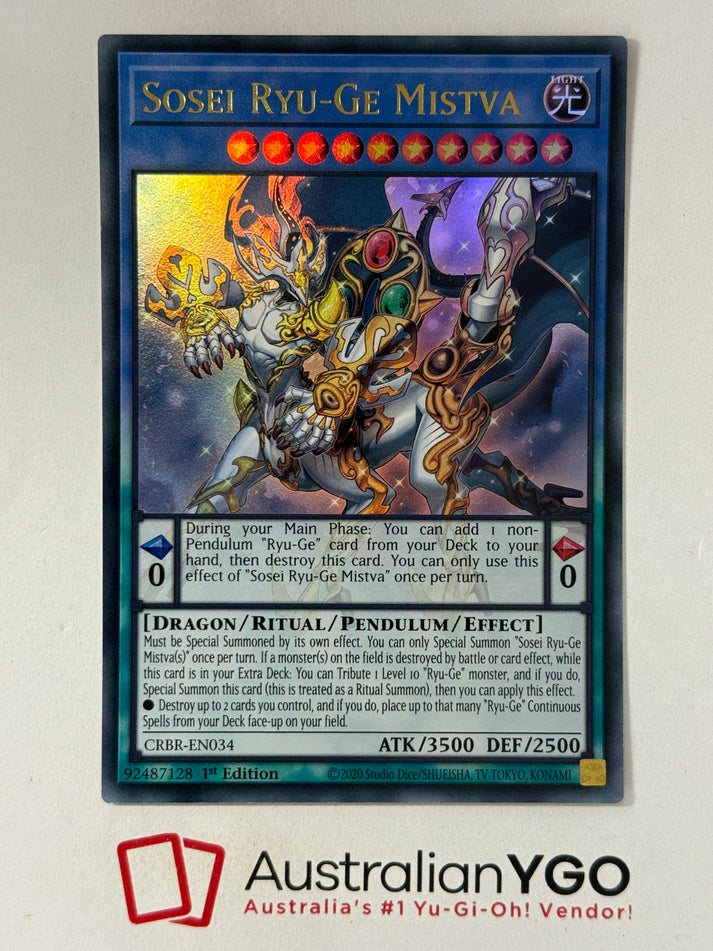 SOSEI RYU-GE MISTVA CRBR-EN034 – Aus Ygo