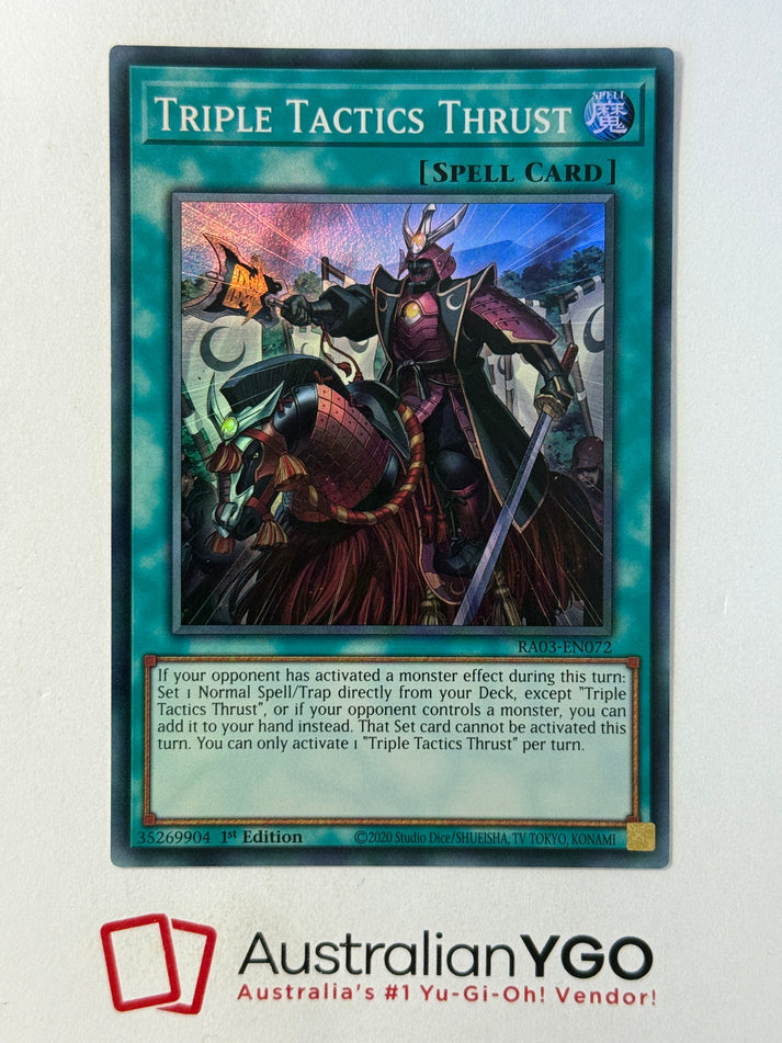 TRIPLE TACTICS THRUST RA03-EN072 – Aus Ygo