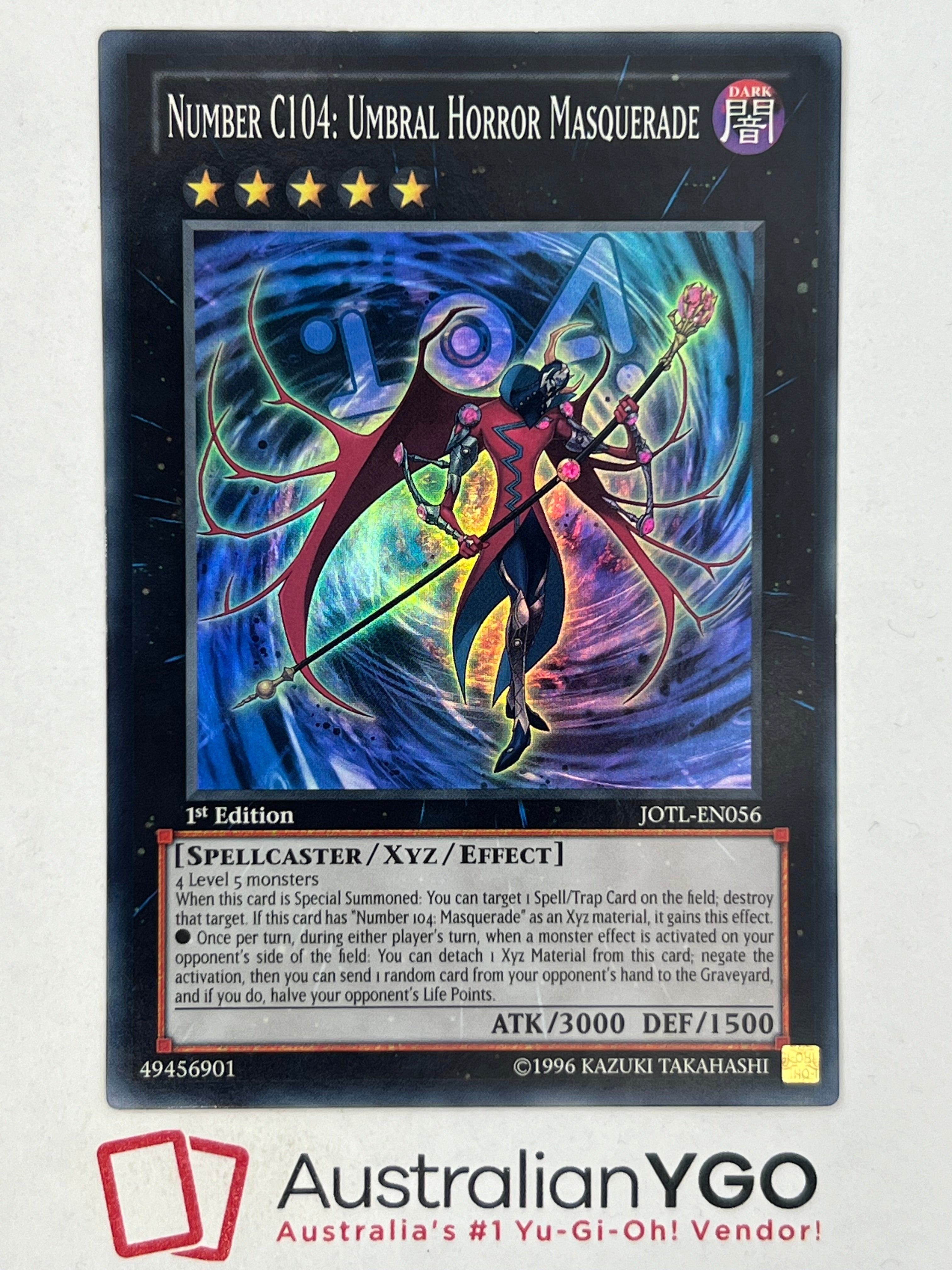 NUMBER C104: UMBRAL HORROR MASQUERADE JOTL-EN056 – Aus Ygo